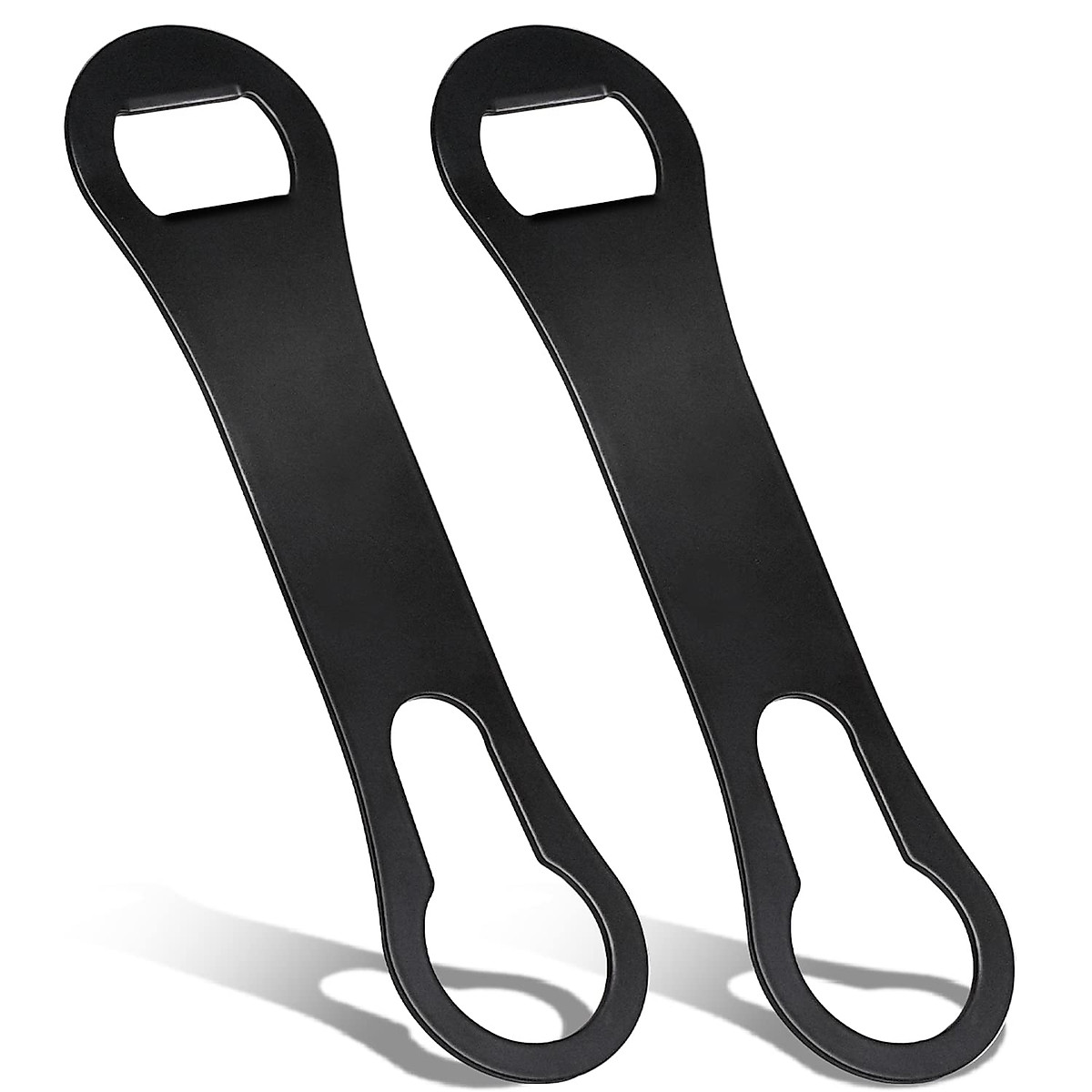 2 Pieces Bottle Opener and Pour Spout Remover Flat Bar Key for Bartenders Stainless Steel Speed Opener Multifunction Dog Bone Wine Bottle Opener for Home Kitchen Party and Bar