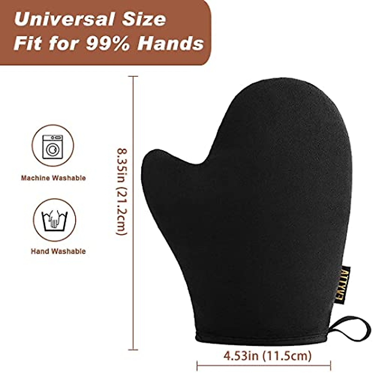 Tanning Mitts Self Tanner Mitt Applicator, EVYTTA Self Tanning Mitt Applicator Self Tan Mitt Applicator, Tanning Glove for Self Tan Mit Self Tanner Mit, Sunless Tanner Mitt Self Tanner Glove