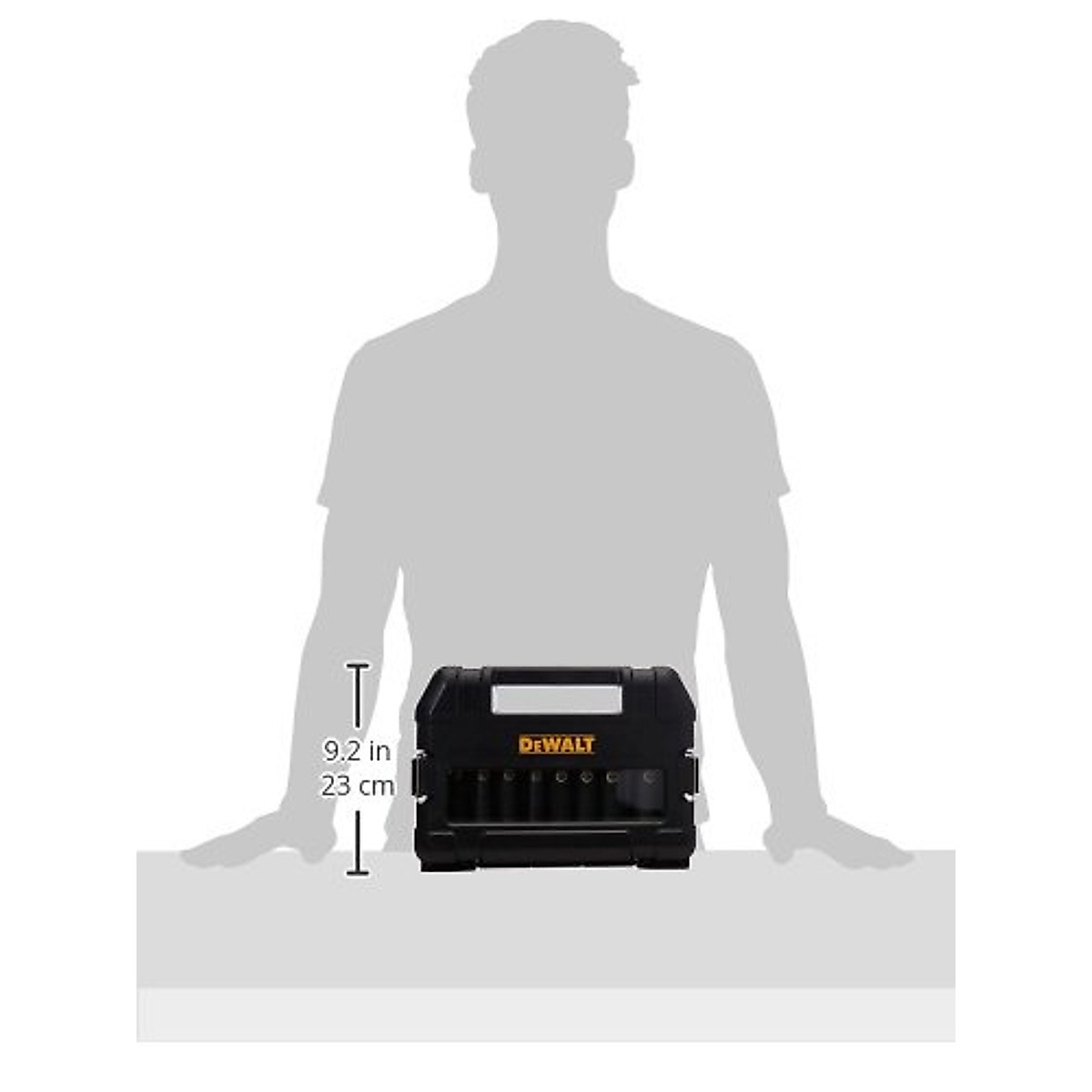 DEWALT Impact Socket Set, SAE, 1/2-Inch, 10-Piece (DW22812)