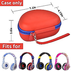 Case Compatible with eKids Wireless Bluetooth Portable Headphones, Kids and Toddler Headband Storage Holder Bag Pouch Also Fits for Audio Cable (Box Only)