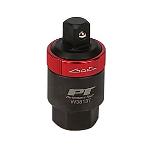 Performance Tool W38137 3/8-Inch Drive Ratcheting Adapter,Black