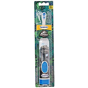 Arm & Hammer Spinbrush Kids Battery Powered Toothbrush, Jurassic World, Design May Vary (Pack of 2)