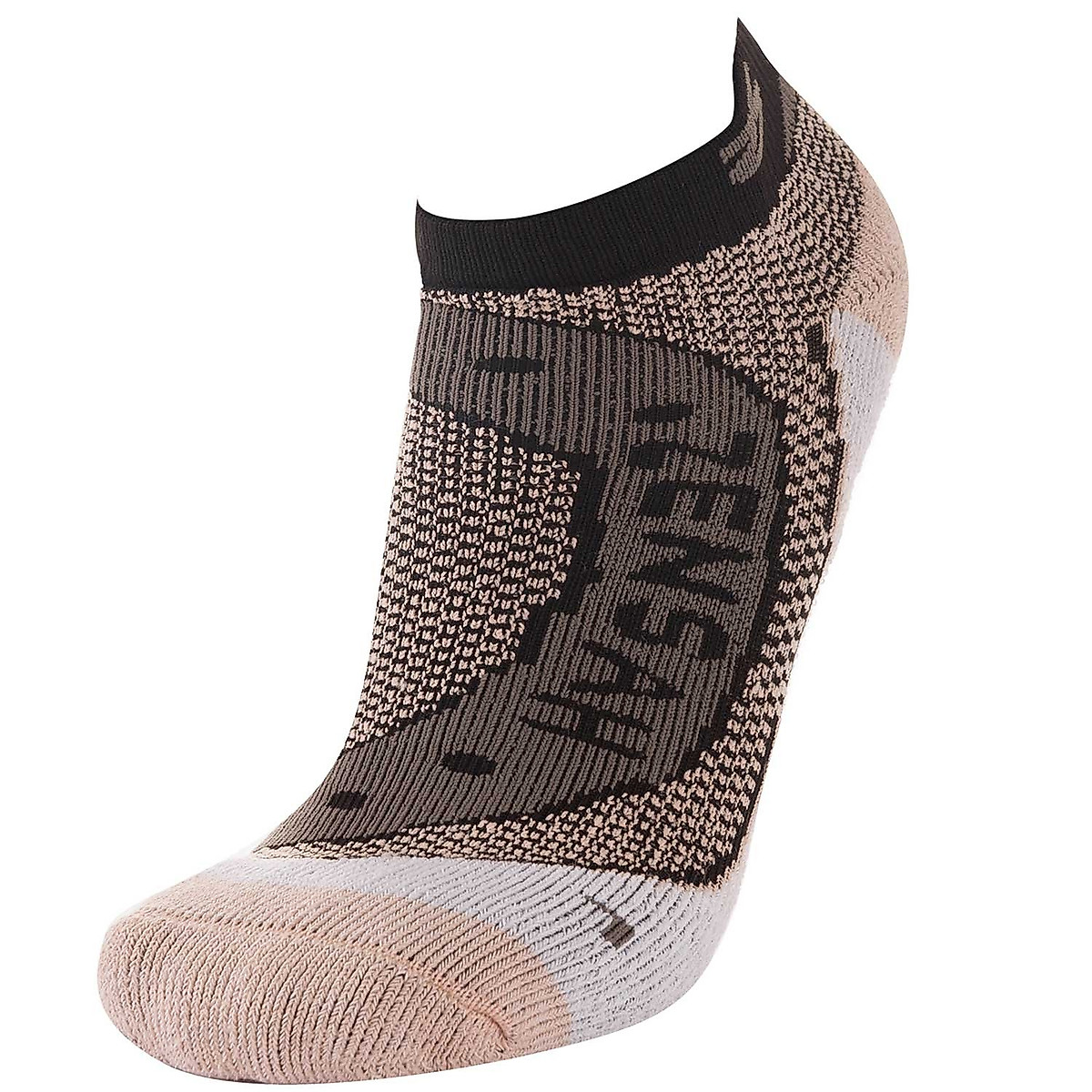 Zensah Copper Lightweight Running Socks, Small, Slate