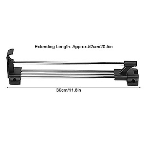 Hanging Closet Rod Expandable Storage Rack Adjustable Rod Poles for Hanging Clothes Indoor Outdoor houseware(30)