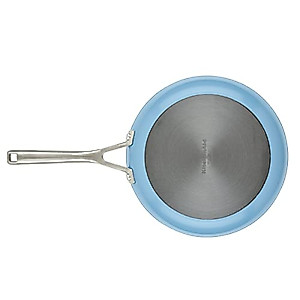 KitchenAid Hard Anodized Ceramic Nonstick Frying Pan/Skillet, 10 Inch, Blue Velvet