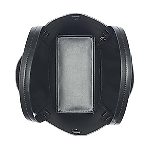 Calvin Klein Quinn North/South Mini Tote Crossbody, Black/Silver