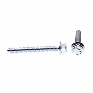 Prime-Line 9090741 Serrated Flange Bolts, 1/4 In.-20 X 2 In., Zinc Plated Case Hardened (25 Pack)