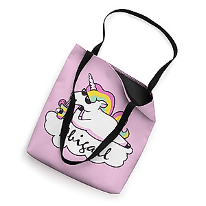 Funny Unicorn Abigail Name Gift Trendy Pink Personalized Tote Bag