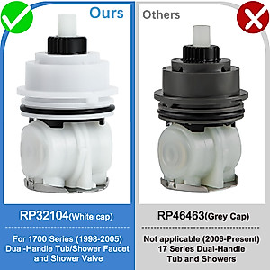 RP32104 Shower Cartridge Replacement, Compatible with Delta Monitor 1700 series(1998-2005) Showers Cartridge, RP32104 Cartridge Assembly for Bath Tub/Shower Faucet Valve