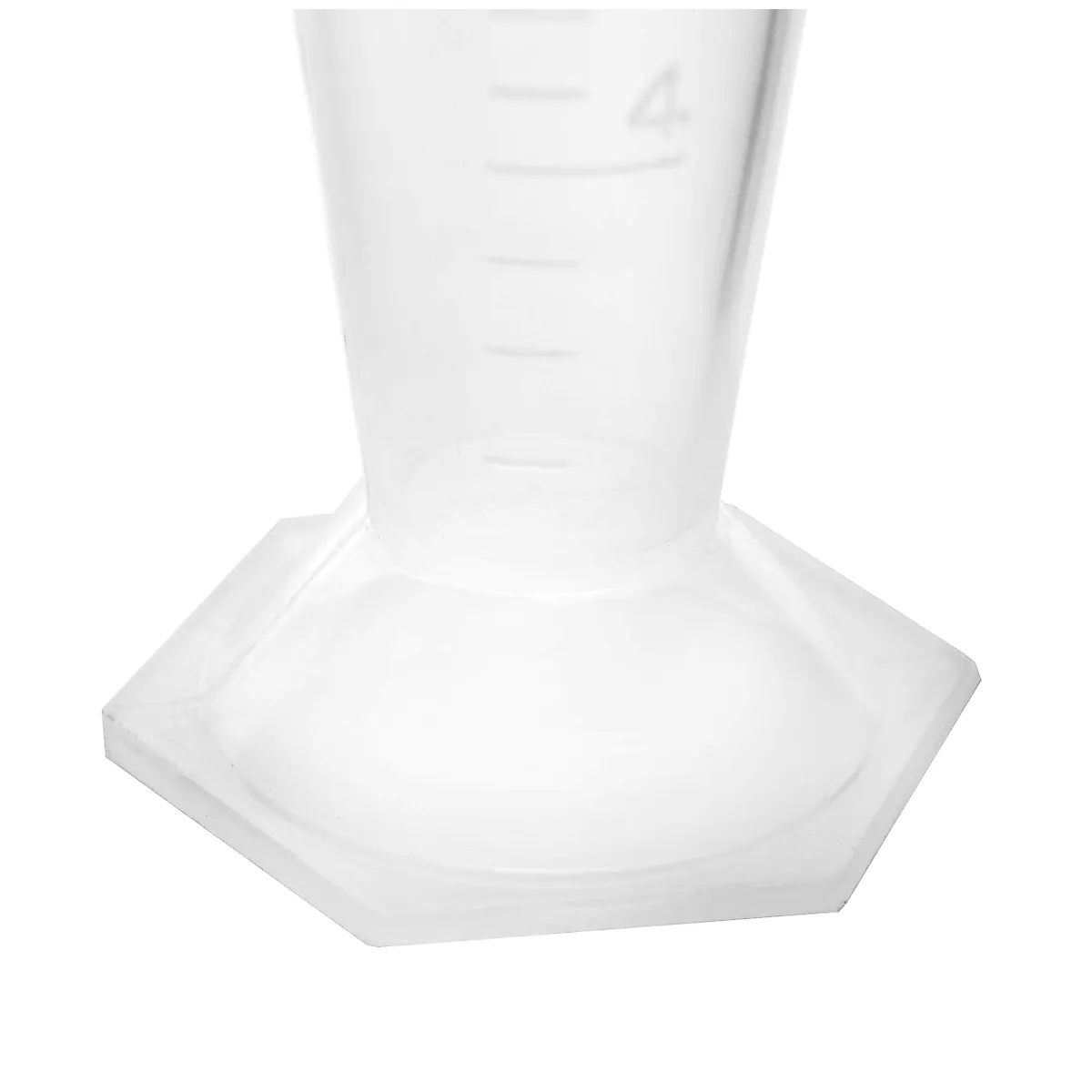 EISCO Conical Measure, 12ml - Polypropylene Plastic, Translucent - Pouring Spout - 1ml Raised Graduations - Hexagonal Base