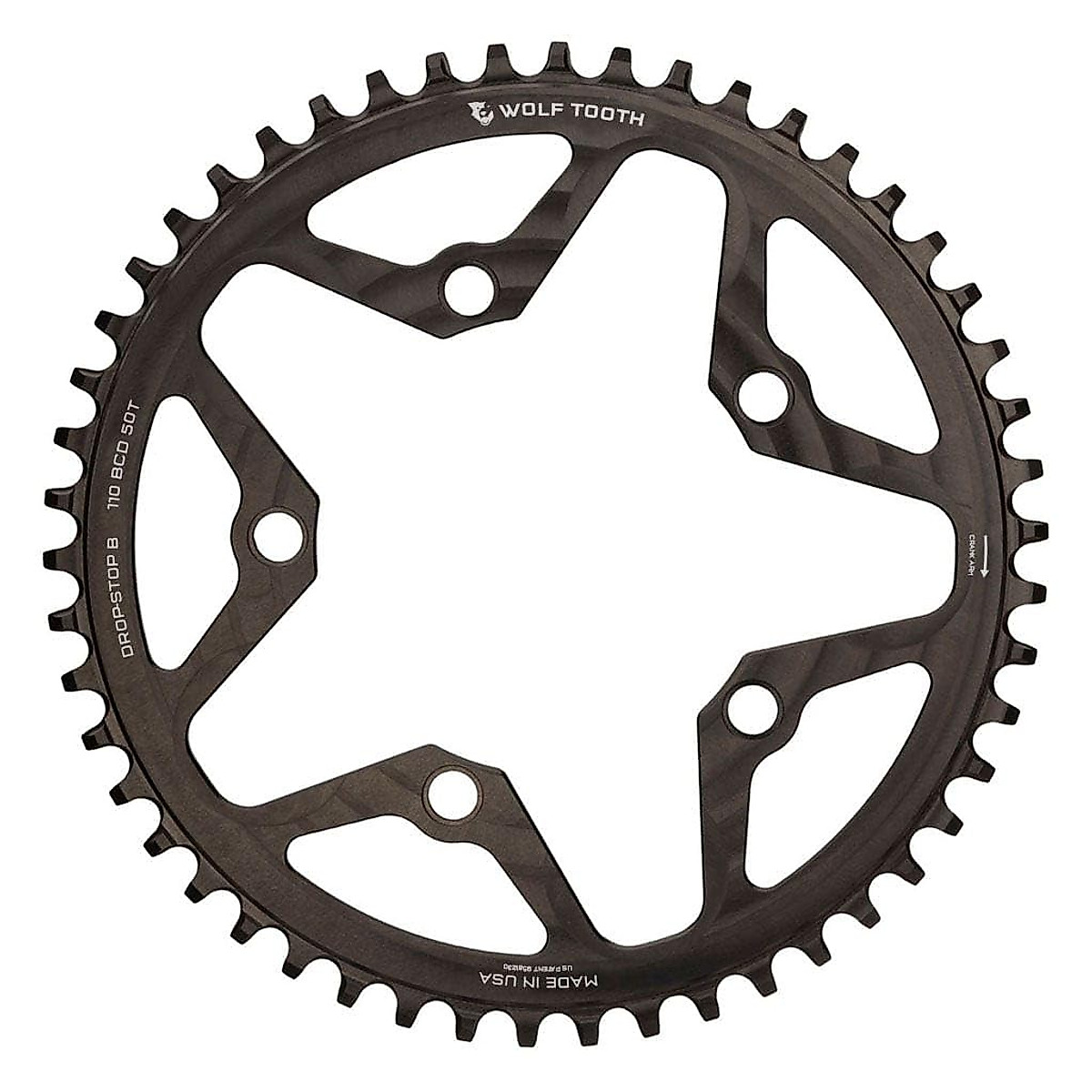 Wolf Tooth 110 BCD Gravel/CX/Road Bike Chainrings (40 Tooth, Drop-Stop B)