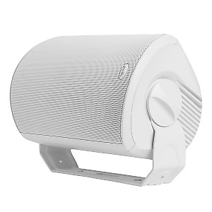 Polk Audio Atrium 6 Outdoor All-Weather Speakers with Bass Reflex Enclosure (Pair, White), Broad Sound Coverage, Speed-Lock Mounting System