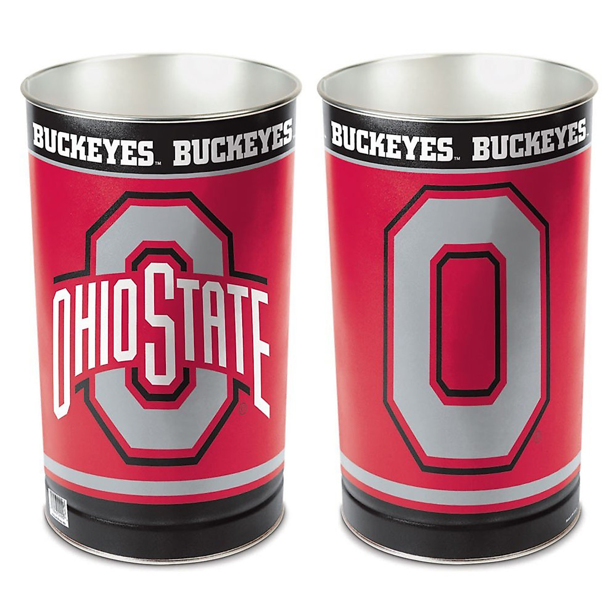 NCAA Ohio State Buckeyes Tapered Wastebasket