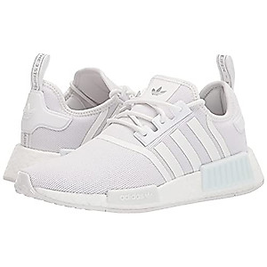 adidas Originals womens Nmd_r1's Sneaker, White/White/Silver Metallic, 7.5 US