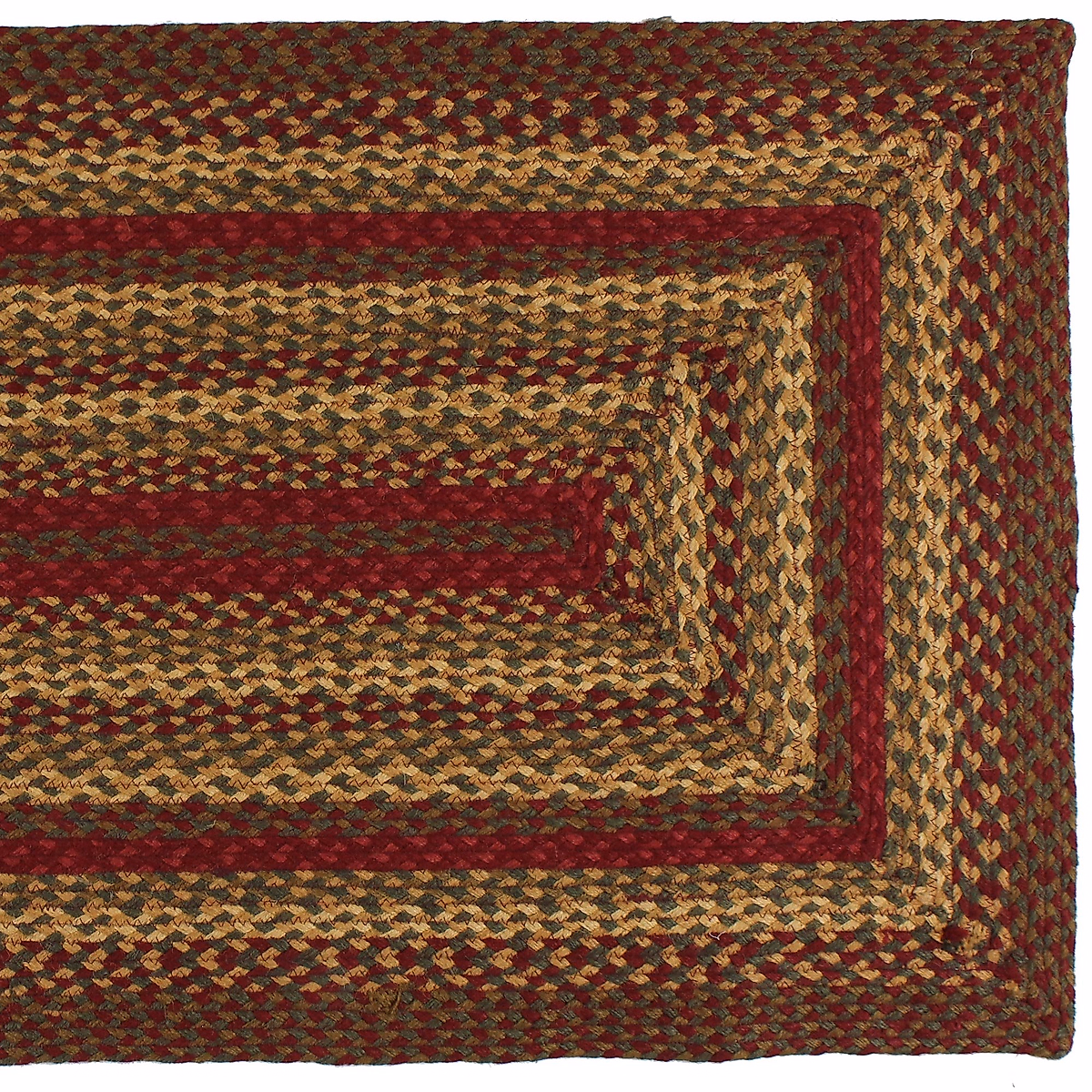 IHF Home Decor | Cinnamon Premium Braided Collection | Primitive, Rustic, Farmhouse| Jute/Cotton | 30 Days Risk Free | Accent Rug/Door Mat | Wine, Natural and Shade of Browns | 36"x60" Rectangle