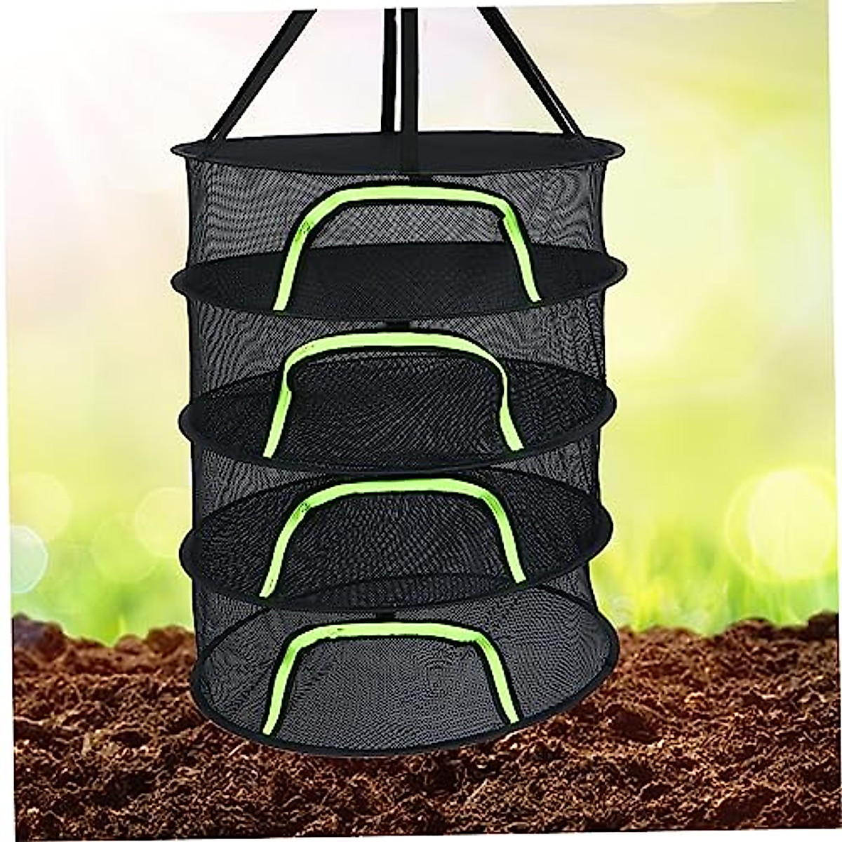 Zerodeko 2pcs Folding Drying net Vegetable Plants Plants Outdoor Plants Laundry Drying Rack Collapsible Wet mesh Drying net Drying Net Accessory Drying Net Device Drying Net Parts Tool