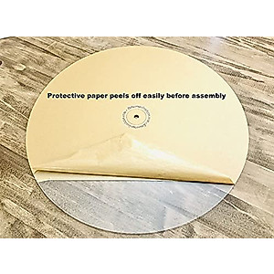 DistinctAndUnique 22 inch - 4 Pack Crystal Clear Acrylic Drum KIT Baffle - Muffles Live Recording Standard Mounting On All Cymbal Stand Performance Shields Sound Barrier