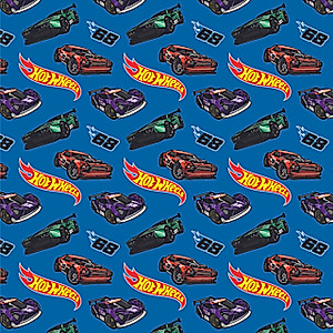 Danilo Promotions LTD Hot Wheels Wrapping Paper, Hot Wheels 2 Sheet 2 Tag Wrapping Paper, Birthday Wrapping Paper