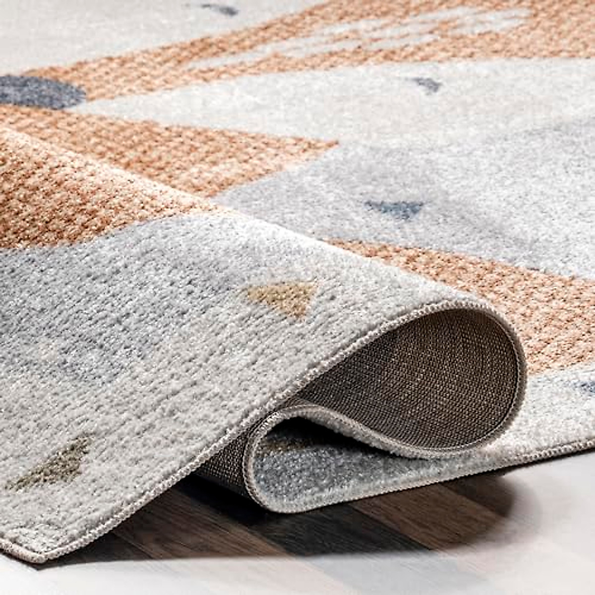 nuLOOM Talia Bashful Fox Kids Machine Washable Area Rug, 5x8, Beige