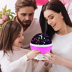 Star Projector for Kids Age 2-12, Pink Projector Night Light for Room Ceiling - Girls Toys Age 3 4 5 6 7 8 9 10 Year Old Girl Christmas Birthday Gifts