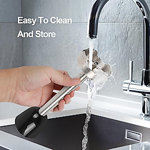 800W Electric Hand Blender - Immersion Blender with 12-Speed & Turbo, Stainless Steel Corded Hand Mixer for Kitchen, 3D 4-Blade Design for Effortless Mixing and Blending