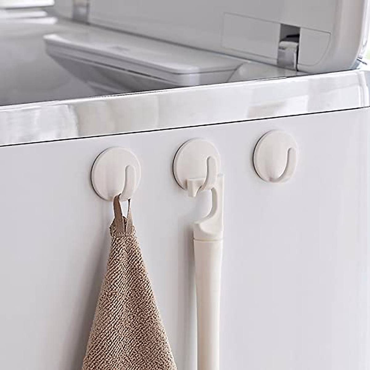zengyisi 2pcs Magnetic Hooks for Refrigerator Kitchen Classroom, Pack of 2 Magnetic Hooks Heavy Duty, Super Strong Metal Hooks Magnetic for Storage Organization Grill Bathroom Home