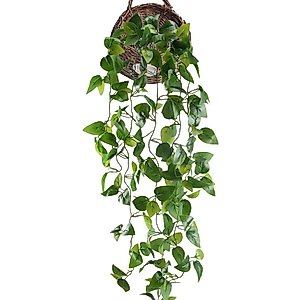 XHXSTORE 3.45 Ft Artificial Hanging Plants Fake Ivy Vine Plant Hanging Wall Plants Greenery for Home Shelf Bathroom Wedding Garland Indoor Outdoor Patio Decor (No Baskets)