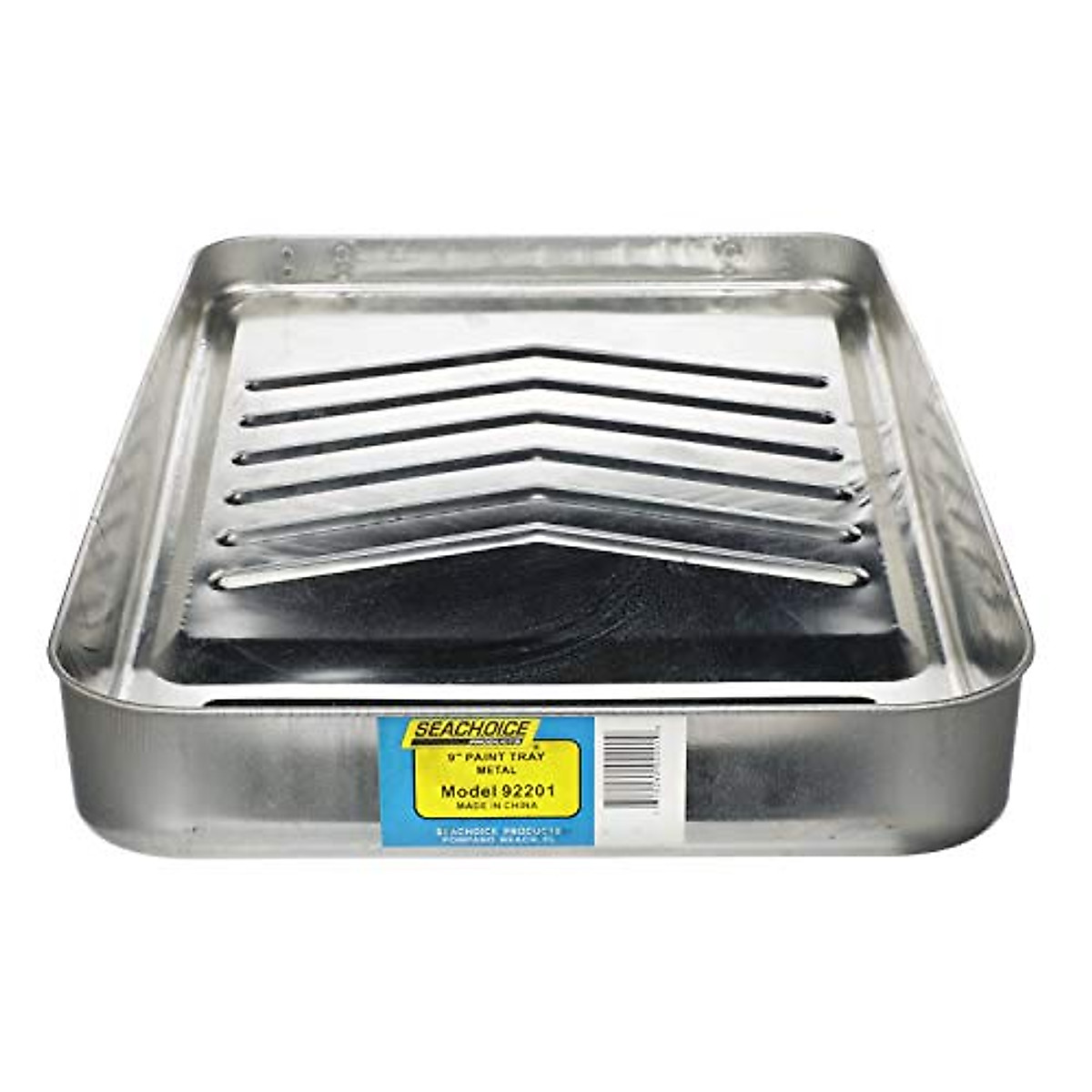 Seachoice Reusable Deluxe Angled Ribbed Paint Tray w/Ladder Lock Legs, 9 in.