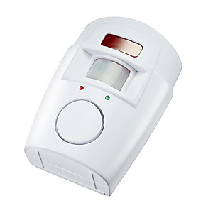 Mengshen Infrared Motion Sensor Alarm - Burglar Alarm with 2 Remote Controls, Suitable for Home/Garages/Shops, H88
