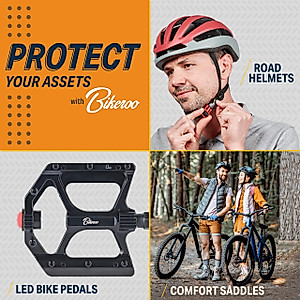 Bikeroo Bike Helmet for Men & Women - Adult Mountain Bike Helmets for Outdoor Cycling, Scooter, MTB, Road Bicycle - Aqua