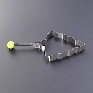 DOITOOL 2 Pcs Stainless Steel Omelette Egg Frying Mold Fried Egg Shaper Pancake Mould DIY Kitchen Cooking Tools (Christmas Tree) Christmas Supplies