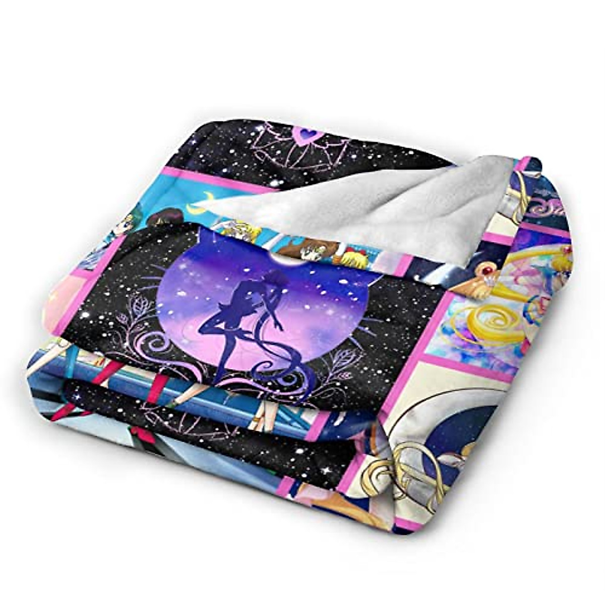 Anime Throw Blanket Super Soft Flannel Blankets Lightweight All Season Bed Throws Blanket Sofa, Room Gifts. (A, 50"x40")