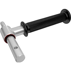Ice Auger Drill Adapter with Handle - 18mm/0.720" Output Shaft Diameter - Premium Steel Cordless Drill Adapter for Ice Auger Drill Conversion