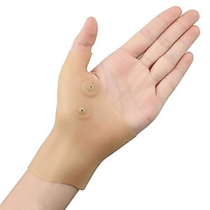 Thumb Wrist Support Brace (2 Pcs),Elastic Gel Arthritis Fingerless Glove for Pain Relief, Waterproof Wrist Compression Sleeve Splint for Sprained, Tendonitis, Carpal Tunnel, Hand Joint Pain, Arthritis