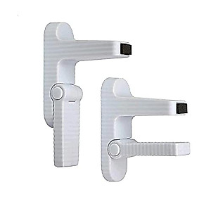 ZogeeZ Childproof Door Lever Lock (2 Pack) Prevents Toddlers from Opening Doors. Easy One Hand Operation Extra Strong Adhesive - Simple Install, No Tools Needed