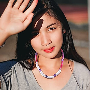 Spritewelry 155pcs/500g Opaque Acrylic Beads Tube Beads Spacer Plastic Curved Noodle Slide Beads Lined Loose Beads Large Hole Beads White for Bracelet Jewelry Making Craft Supplies 34.5mm, Hole: 3.5mm