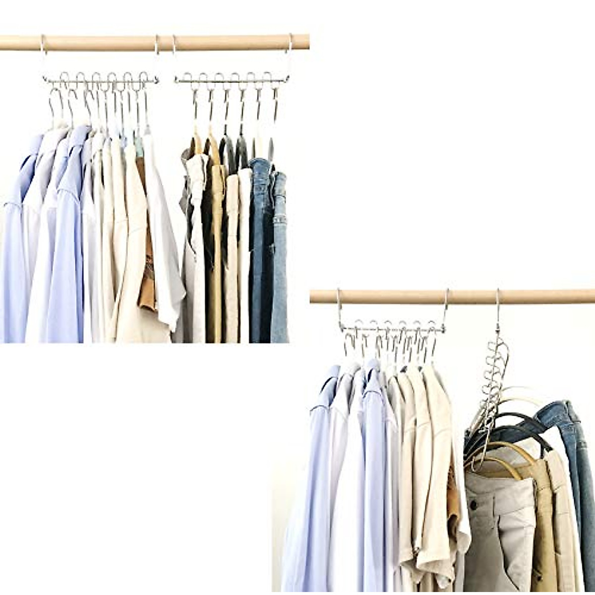 Hanger Space Saving Hangers Closet Organizer Tank Top Cami Pajamas Strappy Dress Suit (Pack of 4)