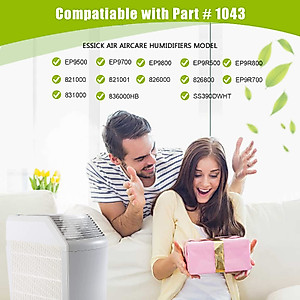 EVERSHOW 1043 Super Wick Humidifier Filter Replacement for Essick Air AirCare Bemis Essick Compatible with EP9500 EP9700 EP9800 EP9R500 821000 826000 826600 826800 826900 831000 EP9R Humidifiers