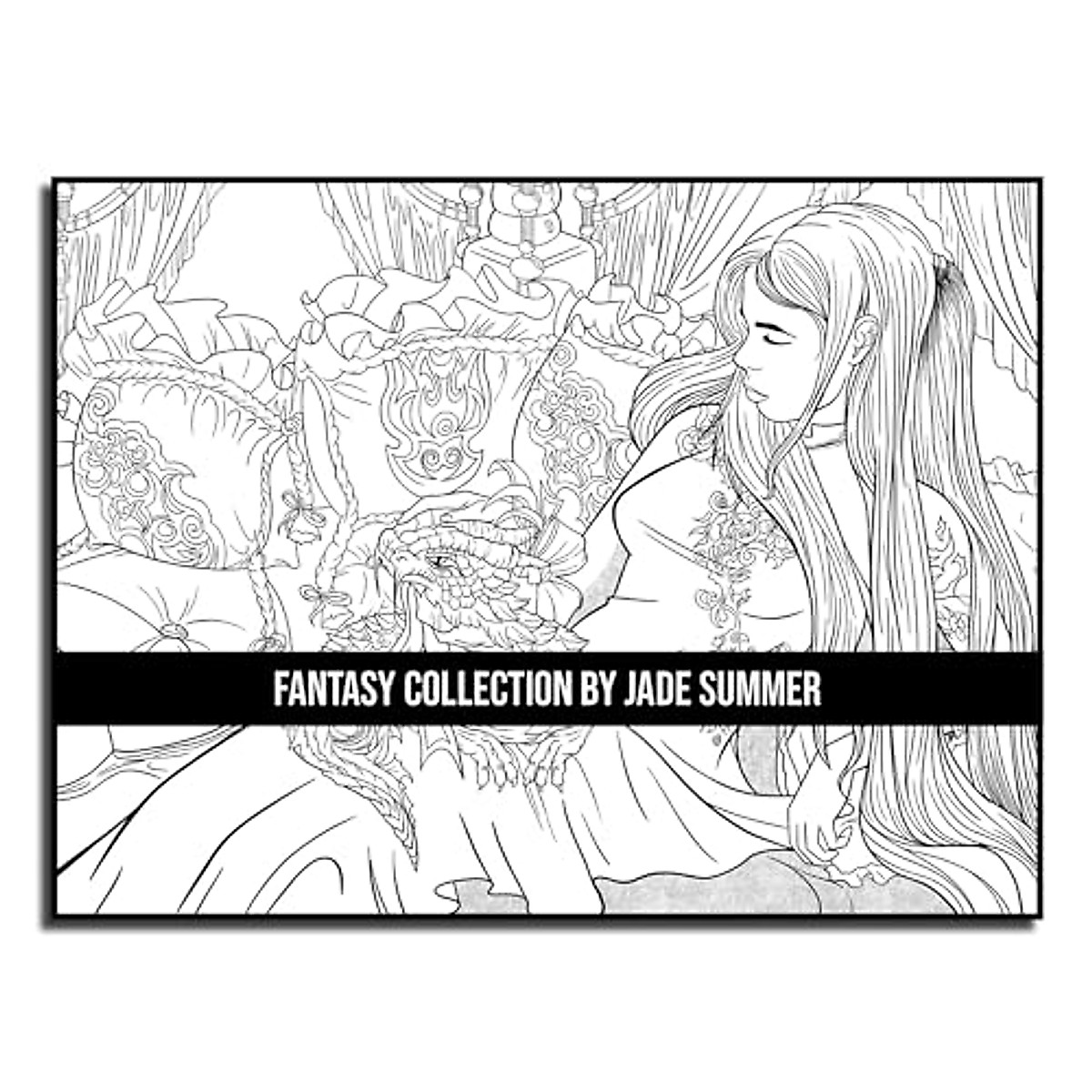Fantasy Collection: An Adult Coloring Book with 100+ Incredible Coloring Pages of Mermaids, Fairies, Vampires, Dragons, and More!