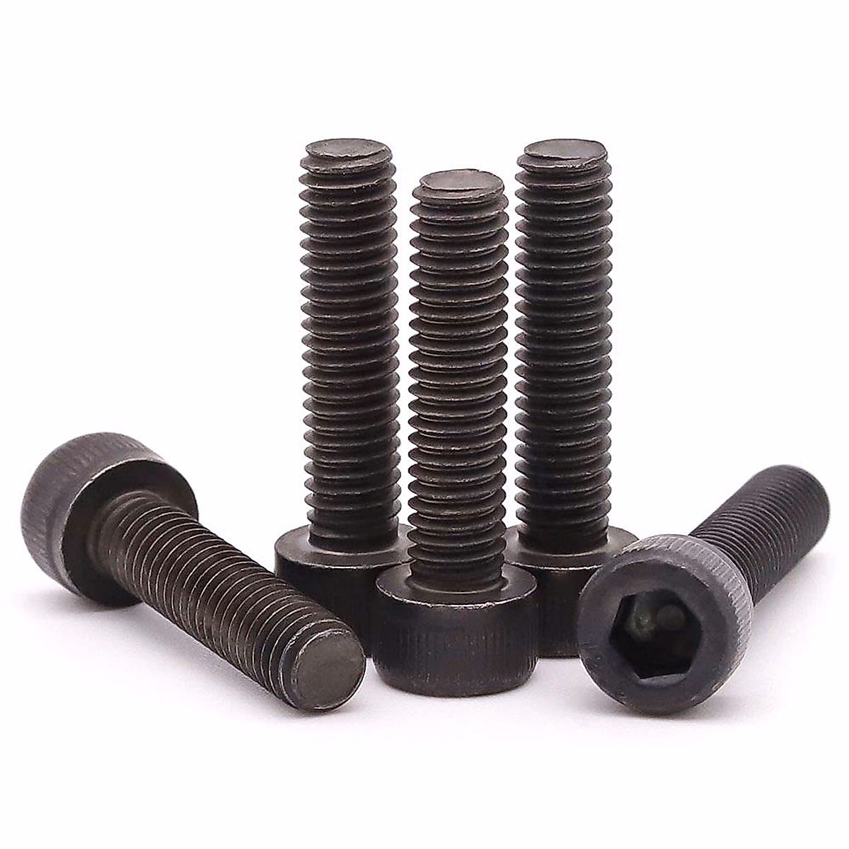 M10-1.5 x 30mm (10 Pack) Alloy Steel Socket Head Cap Screws Grade 12.9 Black Oxide Finish Full Thread