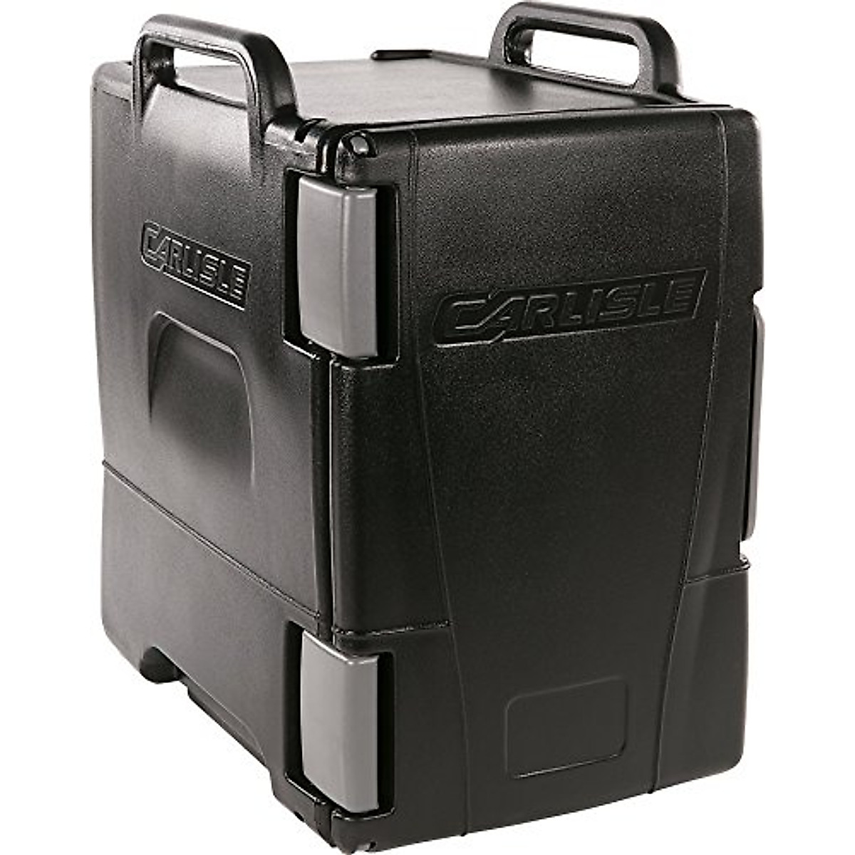 Carlisle FoodService Products Cateraide IT End Loading Insulated Food Pan Carrier Holds 6 Full Size 2.5" Pans with Handles for Catering, Kitchens, and Restaurants, Plastic, Black