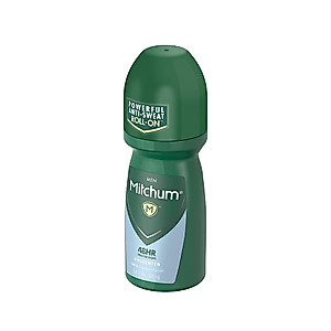 Mitchum Invisible Anti-Perspirant & Deodorant Roll-On, Unscented 3.4 oz (Pack of 4)