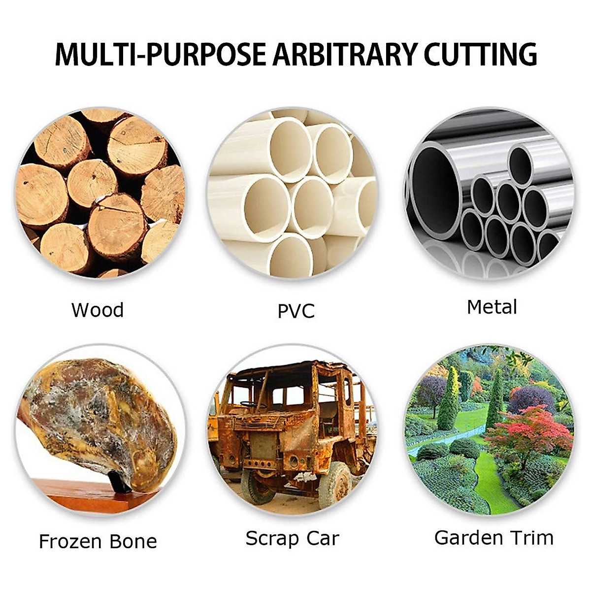 Generic Reciprocating Saw Blade Set, 18TPI10TPI6TPI Wood Pruning Saw Blade for MetalWood Cutting Compatible with Ryobi, Bosch Decker, Makita, Dewalt (4)