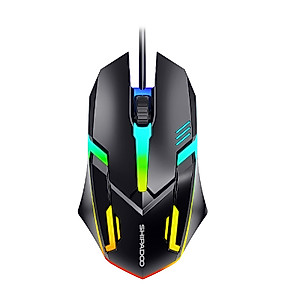 HQDZSZ Wired Gaming Keyboard and MouseUniversal， Keyboard and Mouse Set, USB Interface, Wired Keyboard and Mouse Set, Laptop, Desktop Computer, Office and Home use (Black)