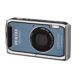 Pentax Optio W60 Waterproof 10MP Digital Camera with 5x Wide Angle Optical Zoom (Ocean Blue)