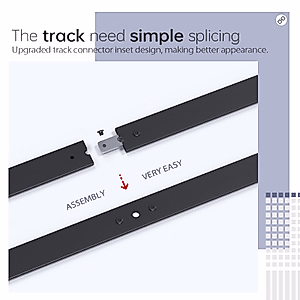 FINOSEN 28 inch Bifold Barn Door Hardware Track Kit for Two 12 inch Closet Doors,Top Mount Sliding System,Heavy Duty Roller,Smoothly and Quietly,Black(Bifold Door Not Included)