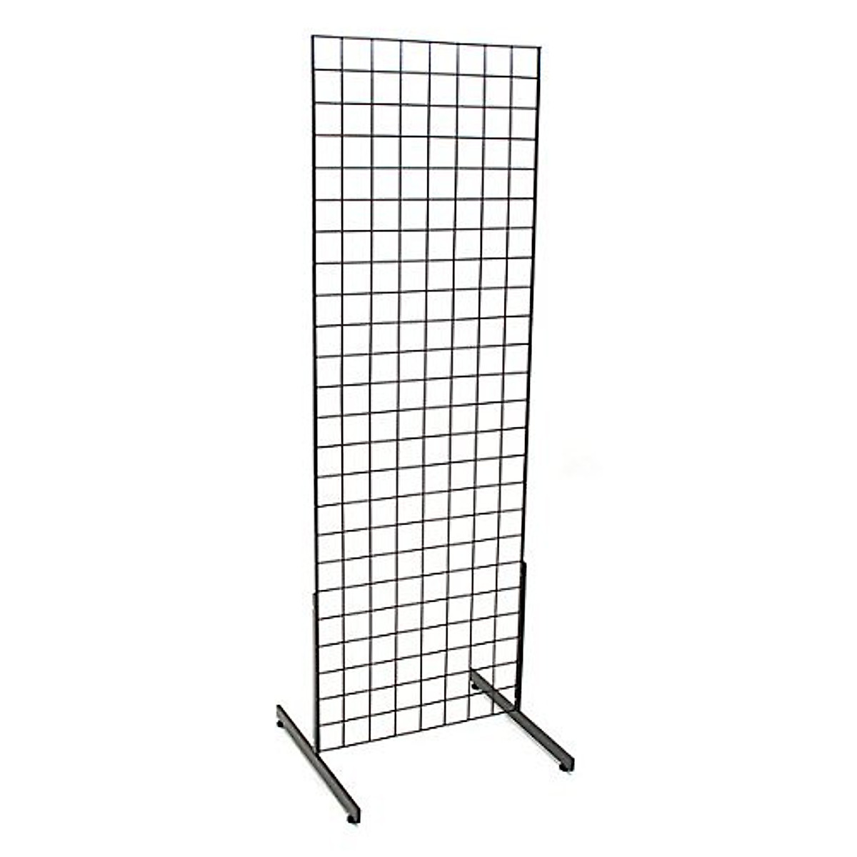 Only Garment Racks #1900B(1) + #1918B(1PR.) Grid Unit, 2' x 6' with Legs, Black