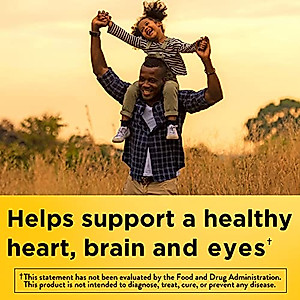 Nature Made Extra Strength Burp Less Omega 3 Fish Oil 1400 mg Minis, Fish Oil Supplements as Ethyl Esters for Healthy Heart, Brain and Eyes Support, Omega 3 Supplement, 60 Softgels, 30 Day Supply