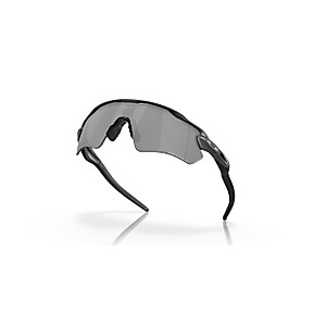 Oakley Men's OO9208 Radar Ev Path Rectangular Sunglasses, Hi Res Carbon/Prizm Black Polarized, 38 mm