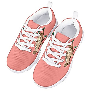 Ystardream Cute Solth Kids Tennis Sneakers for Girls Size 2 Girls' Running Shoes Non-Slip Breathable Athletic Sneakers Gym Sport School Training Shoes Outdoor Walking Footwear